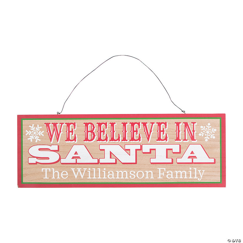 Personalized Whimsical Christmas Sign | Oriental Trading