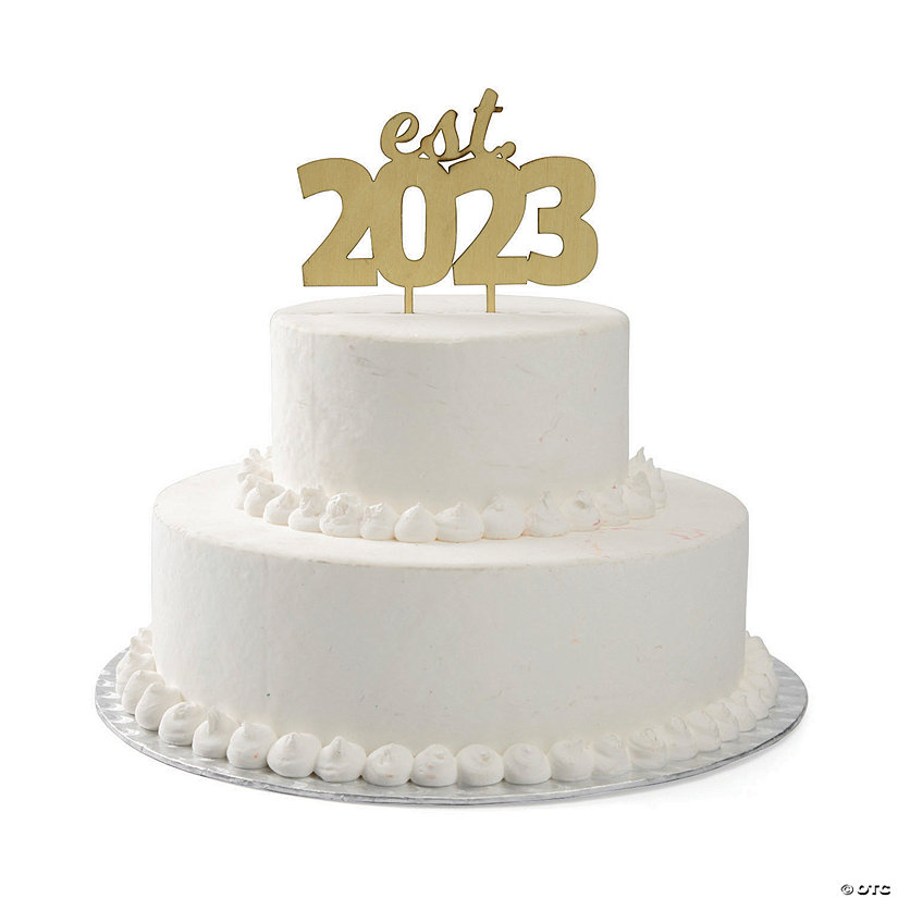 Personalized Year Cutout Cake Topper - Discontinued