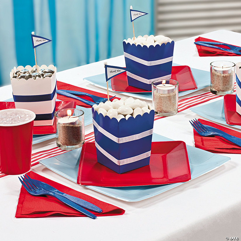 Sail Boat Popcorn Boxes Idea | Oriental Trading