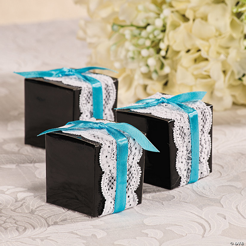 Wedding Lace Favor Box Idea | Oriental Trading