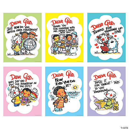 Oriental Trading | Customer Questions and Answers | Dear God Poster Set ...