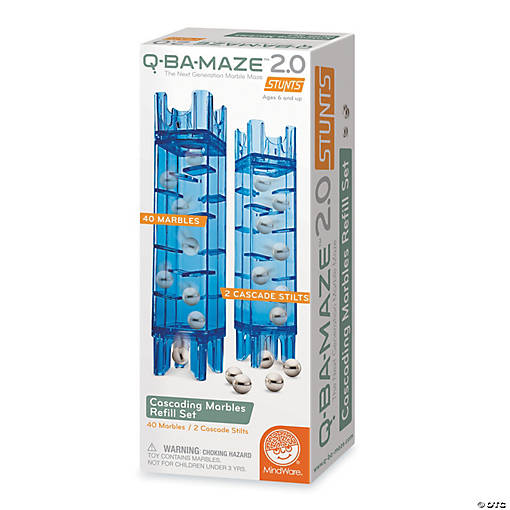 Q-BA-MAZE 2.0: Ultimate Stunt Set with FREE Light-Up Cube Pack