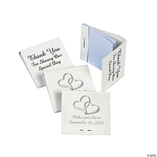 Oriental Trading : Customer Reviews : Personalized Two Hearts Matchbook ...