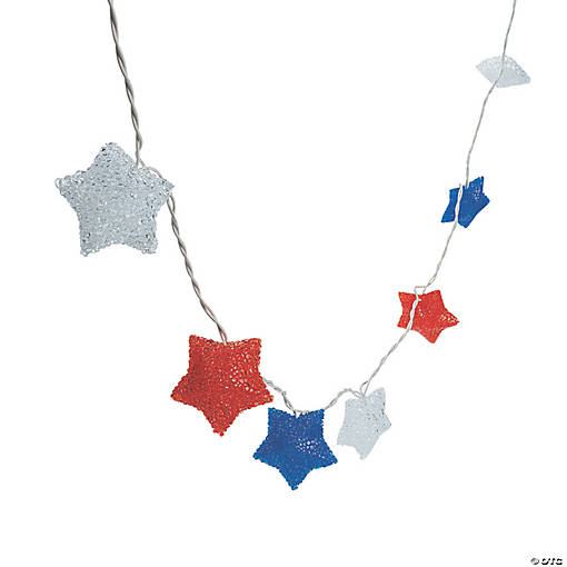 Oriental Trading : Customer Reviews : Red, White & Blue Star String Lights