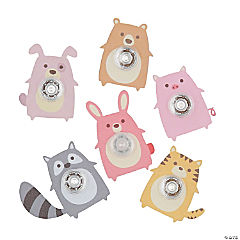 2" Pastel Animal-Shaped Plastic Fidget Spinners