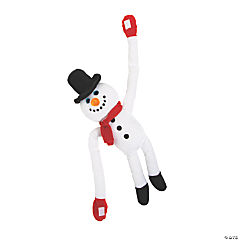 24" Large Long Arm Plush Snowman