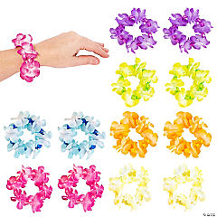 7" circ. Beaded Polyester Lei Bracelets | Fun Express