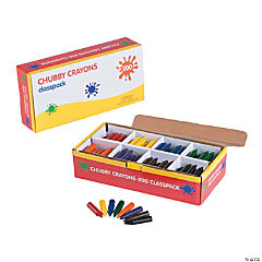 8-Color Chubby Crayons Classpack - 200 Pc.