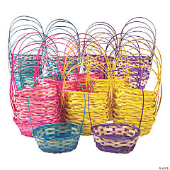Bulk 72 Pc. Small Ombre Bamboo Baskets