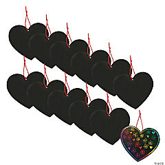 Bulk Magic Color Scratch Hearts