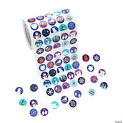 Bulk Mini Winter Sticker Roll