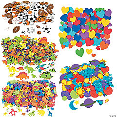 Bulk Self-Adhesive Foam Shapes Kit | Fun Express