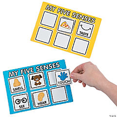 Cardboard Five Senses Sorting Game | Fun Express