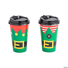 Christmas Elf Cups with Lids | Fun Express