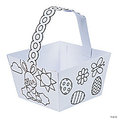 Color Your Own Medium Easter Gift Bags - 12 Pc.