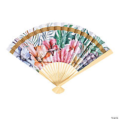 Elevated Luau Folding Hand Fans