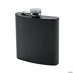 Metal Matte Black Flask