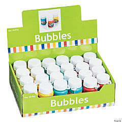 Mini Action-Packed Bubble Bottles - 24 Pc. | Fun Express
