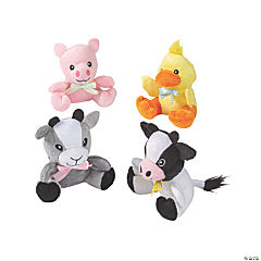 Mini Easter Stuffed Farm Animals | Fun Express