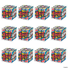 Mini Superhero Puzzle Cubes