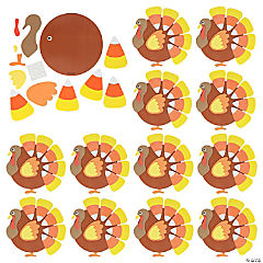 Multicolor Candy Corn Turkey Craft Kit