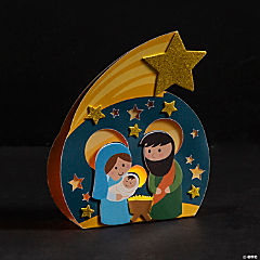 Nativity with Tea Light Craft Kit | Fun Express