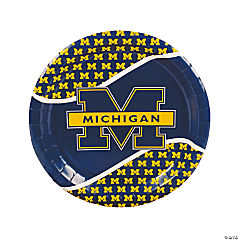 NCAA™ Michigan Paper Dinner Plates - 8 Ct. | Fun Express