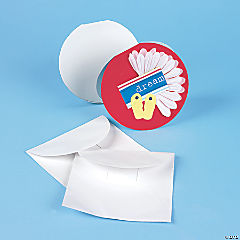 Paper DIY Blank Circle-Shaped Card Set | Fun Express