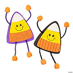 Goofy Face Candy Corn Magnet Craft Kit - Makes 12 | Oriental Trading