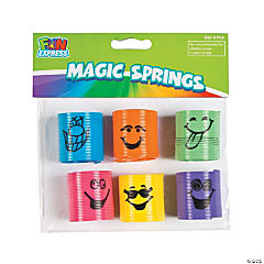 Plastic Mini Goofy Smile Face Magic Springs | Fun Express