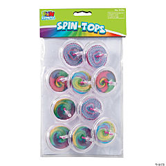 Plastic Swirl Spin Tops | Fun Express