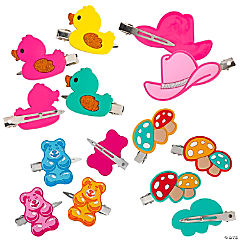 Rubber Hair Clip Assortment