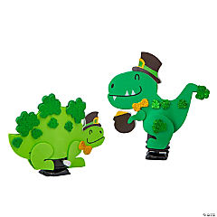 St. Patrick’s Day Wind-Up Dinosaur Foam Craft Kit | Fun Express