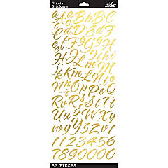 Sticko Alphabet Stickers-Brush Stroke Silver | Oriental Trading