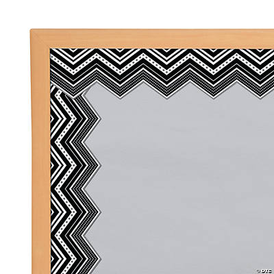 Black & White Chevron Bulletin Board Borders