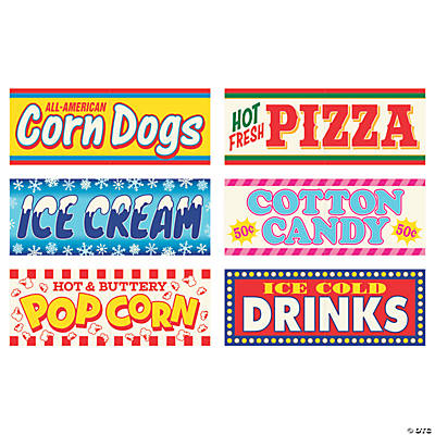 Carnival Concession Signs