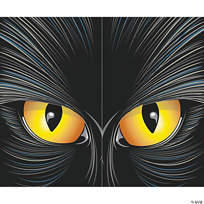 Catrageous Cat Eyes Window, Scary Halloween Decorations, Halloween ...