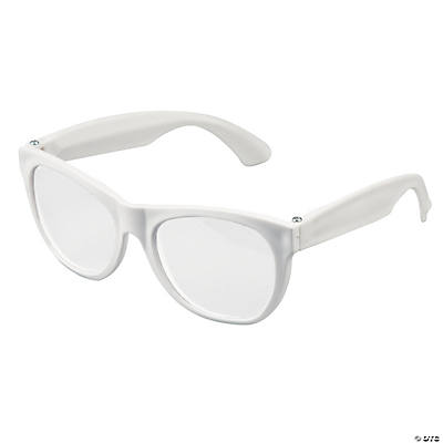 Clear White Lens Glasses