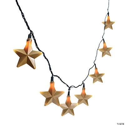 Gold Star String Lights - Oriental Trading - Discontinued