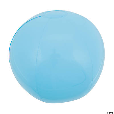 Inflatable Light Blue Beach Balls - Oriental Trading