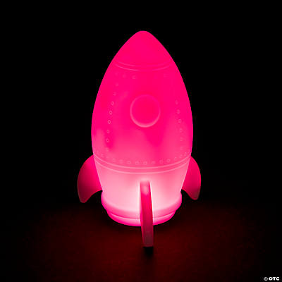 LED Color Changing Rocket Ship Light | Fun Express