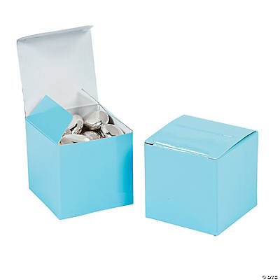 Mini Light Blue Favor Boxes