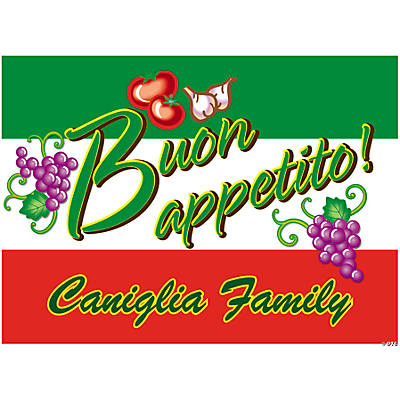Personalized Italian Night Yard Sign