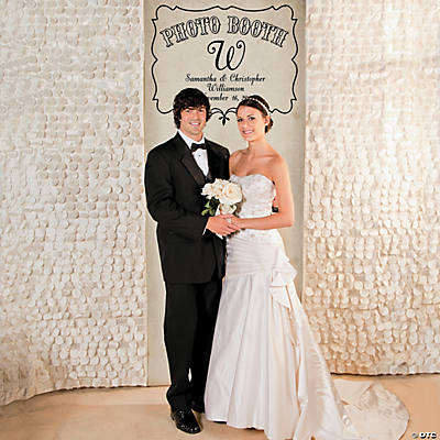 Personalized Vintage Photo Booth Backdrop - Discontinued