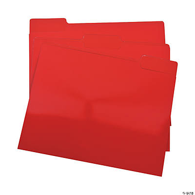 Red File Folders