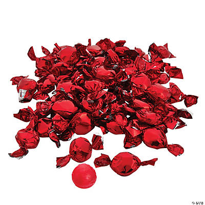 Red Foil-Wrapped Hard Candy