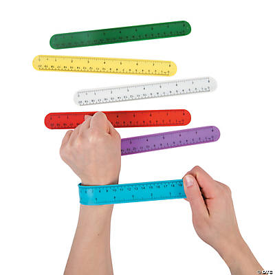 Silicone Ruler Slap Bracelets