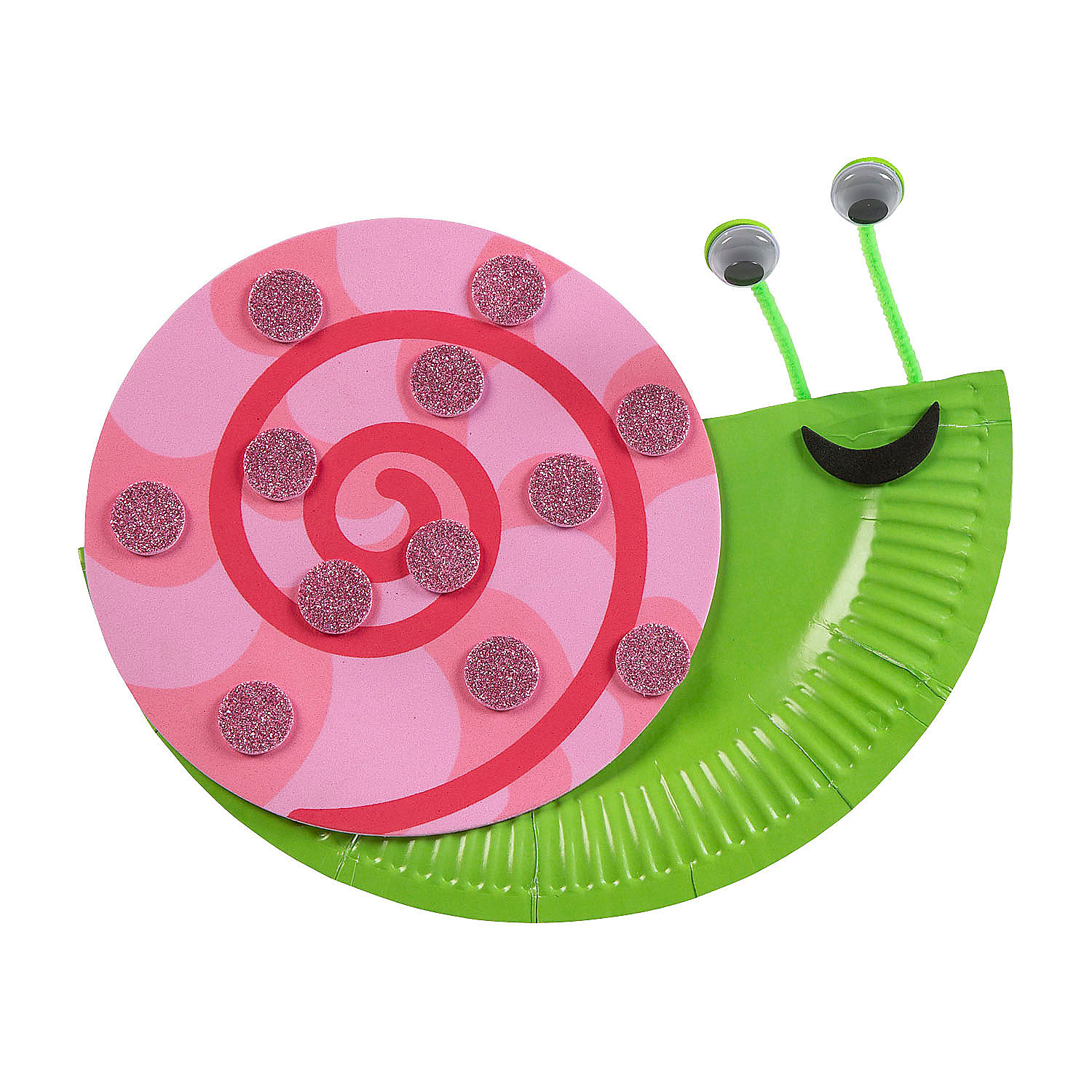 Fun Express Snail Paper Plate Rocker Craft Kit - Makes 12 197640328035 ...