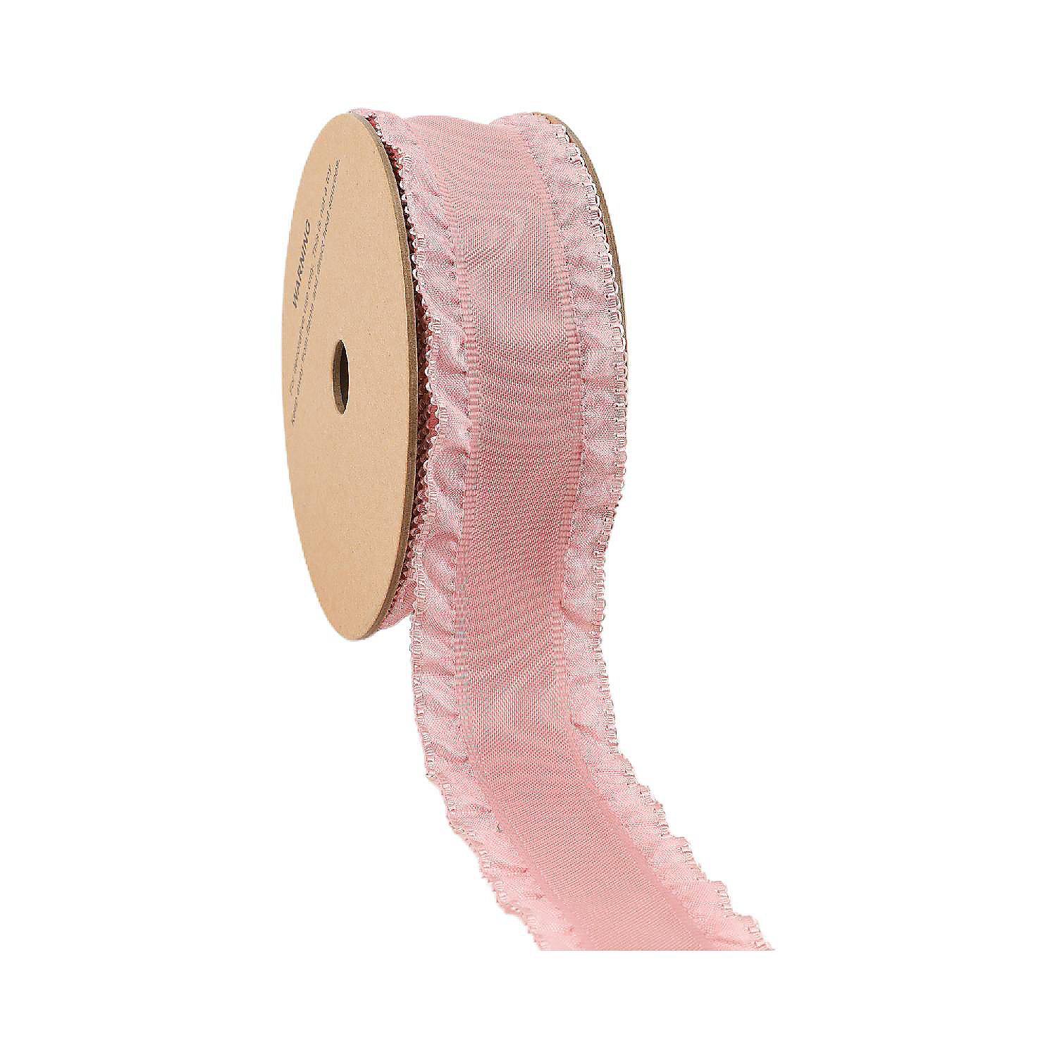 1 1/2" Ruffle Ribbon - Rose - 20 Yard Roll | Oriental Trading