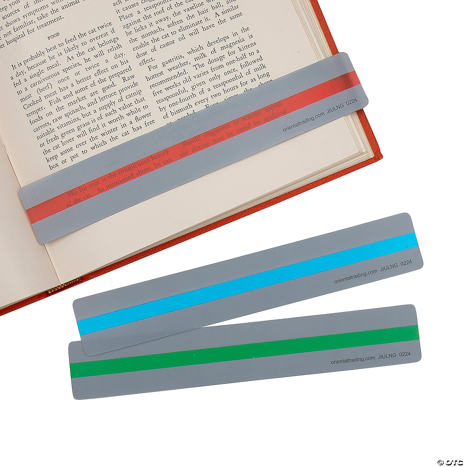 1" One-Line Colorful Book Reading Highlighter Tools